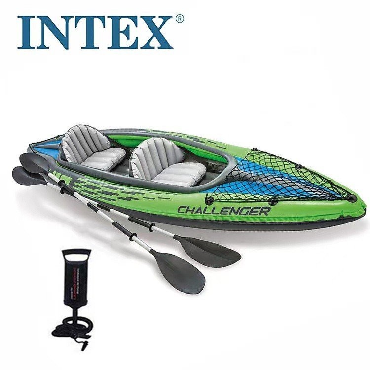 INTEX Double Kayak Thickened Inflatable Boat Rubber Boat Speedboat ...