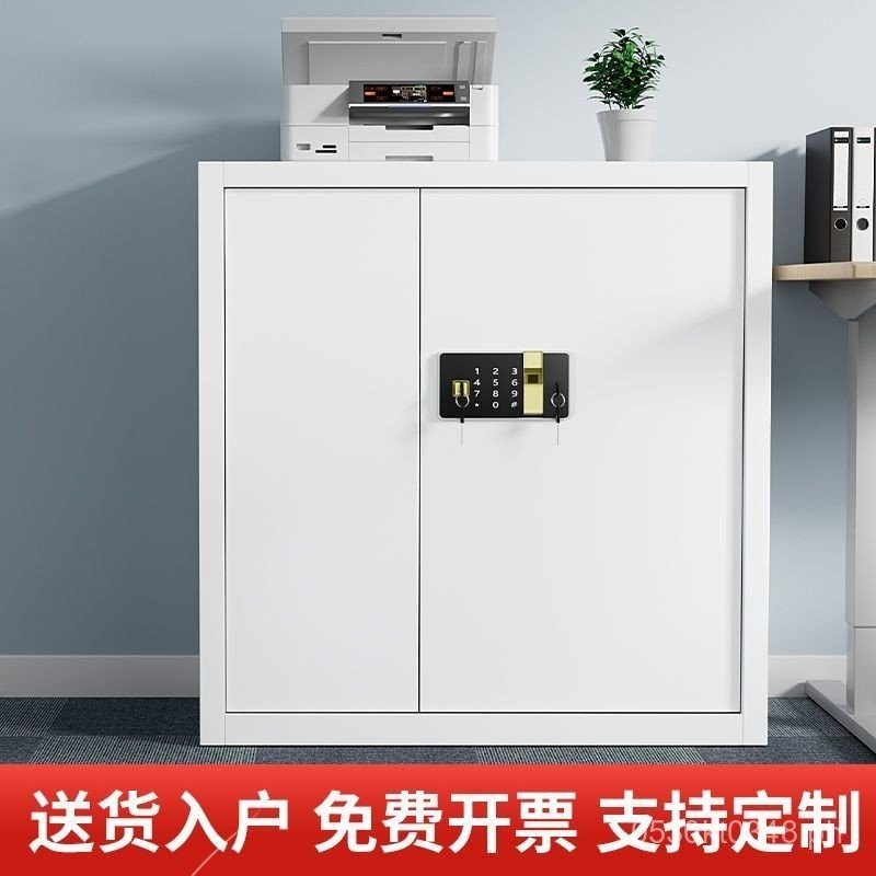 Password Lock File Cabinet Fingerprint Lock Storage Cabinet Iron File ...