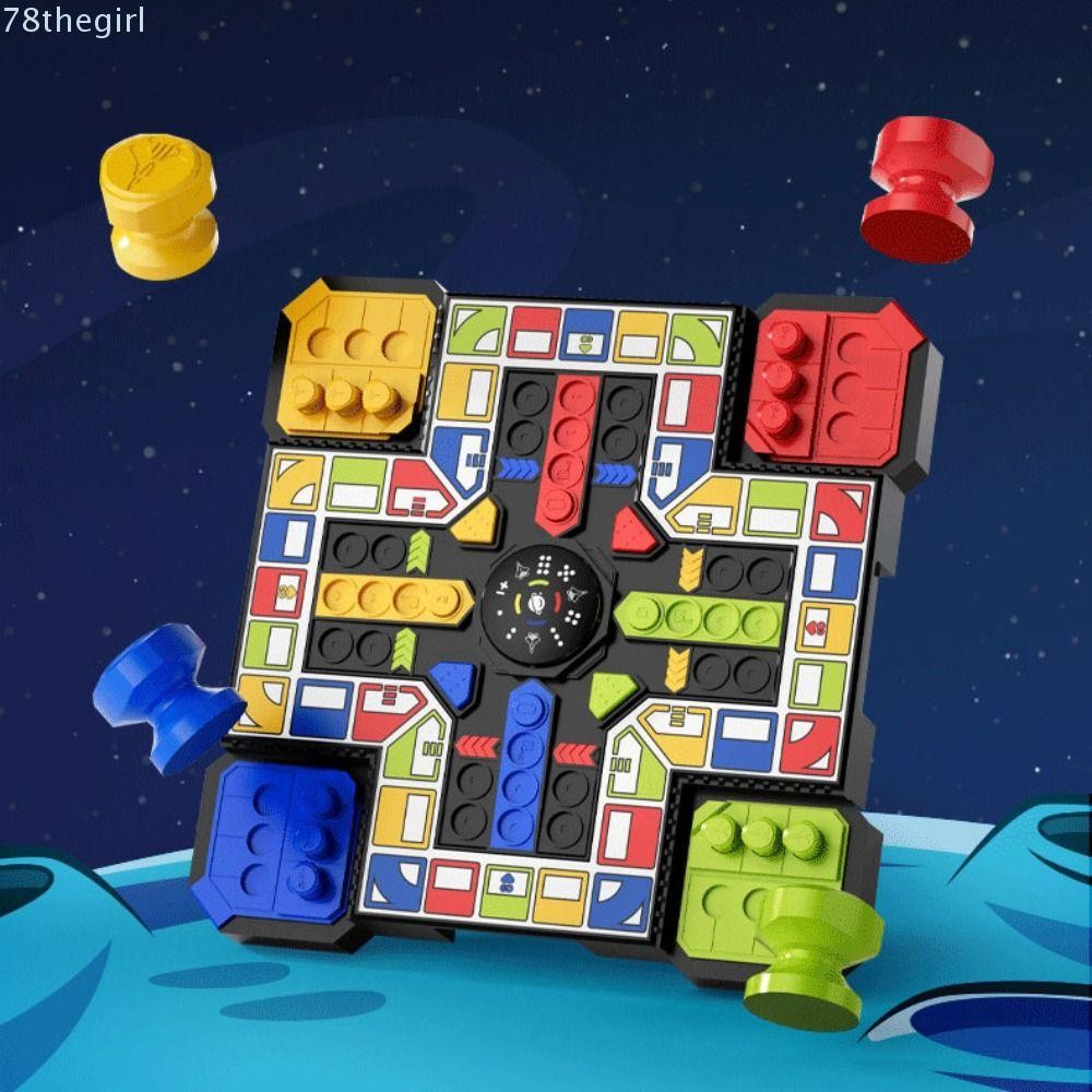 THEGIRL Flying Chess Board Game, Multiplayers Plastics Electronic ...