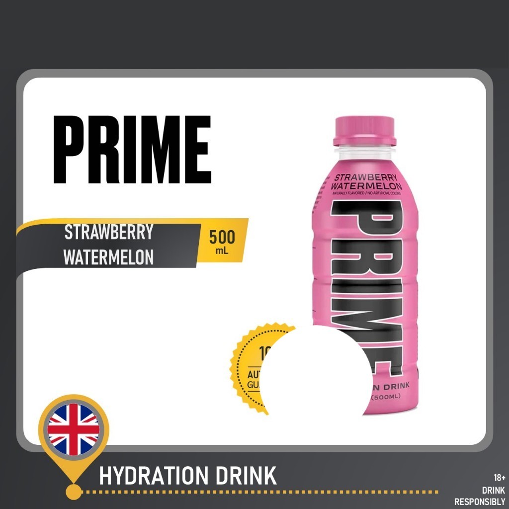 Prime Strawberry Watermelon Hydration Drink 500mL | Shopee Philippines