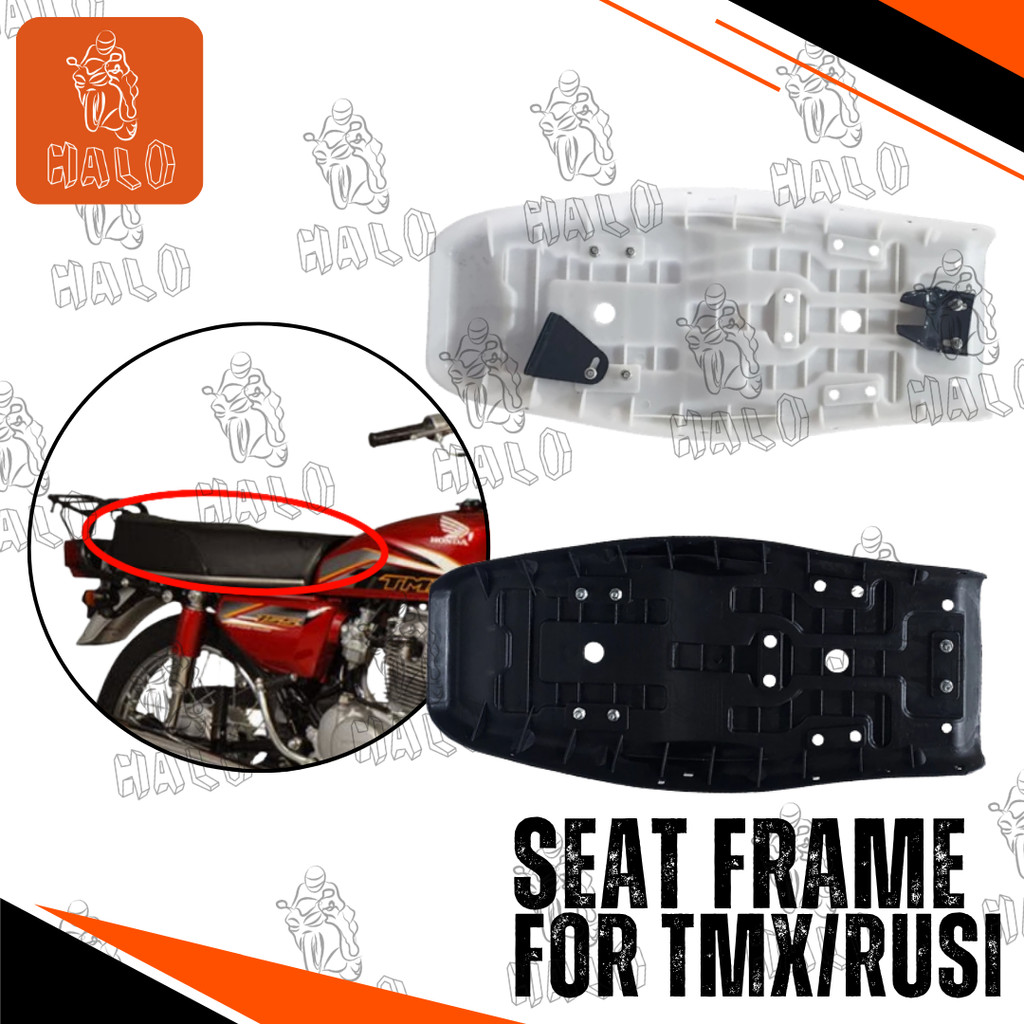 [HALO MOTORS] MOTORCYCLE SEAT FRAME WITH BRACKET FOR TMX 155/125 RUSI ...