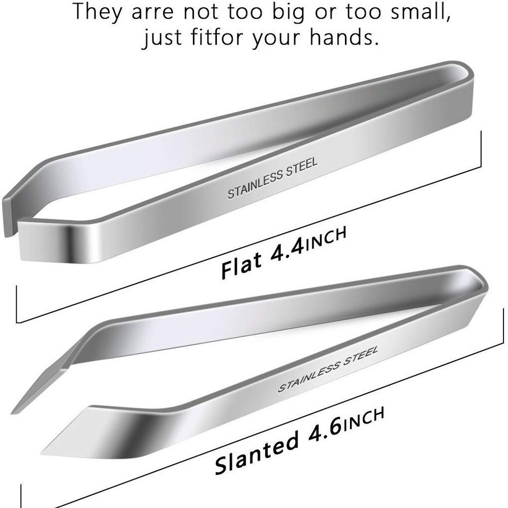 Stainless Steel Fish Bone Tweezers Chicken Duck Hair Remover Pincer ...