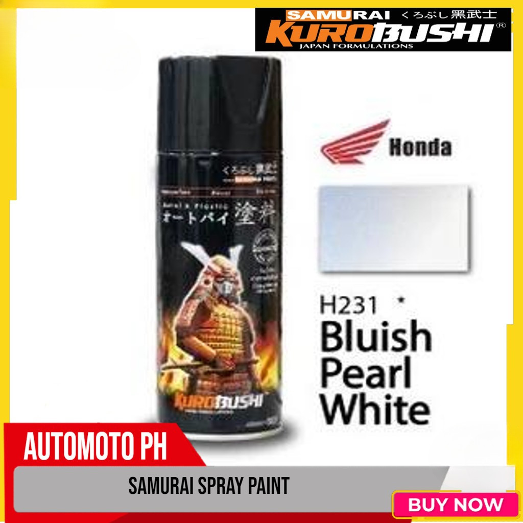SAMURAI SPRAY PAINT [H231* BLUISH PEARL WHITE] 400ml | High Quality ...