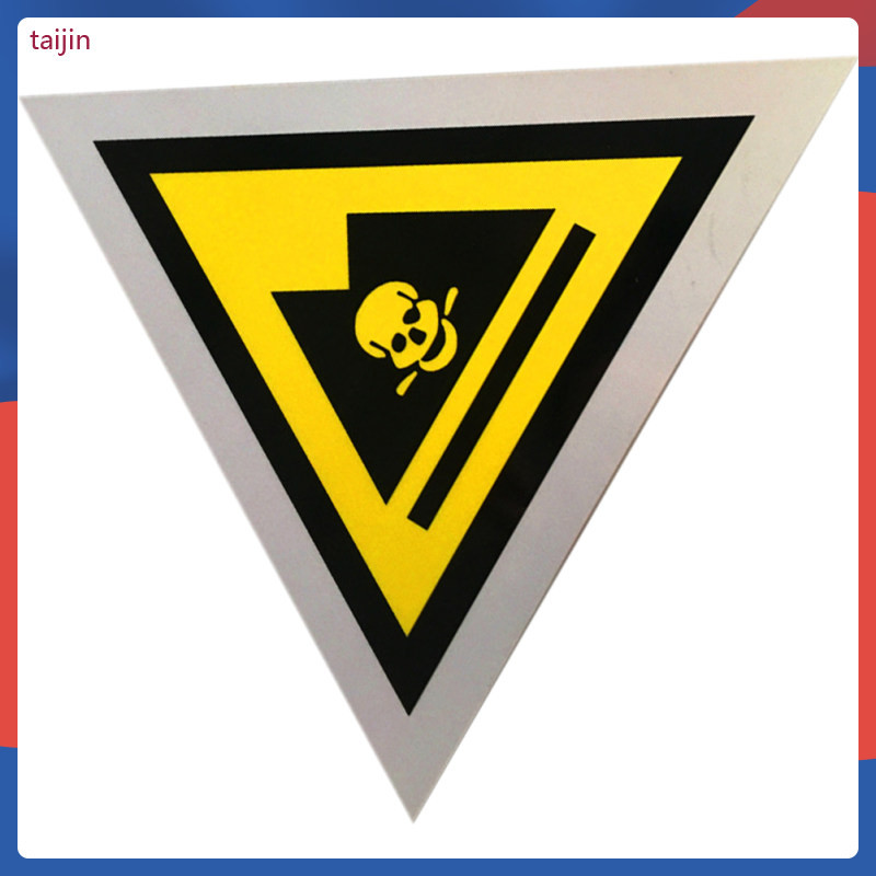 Hazardous Waste Sign Caution Stickers Signs Security Electric Fence ...