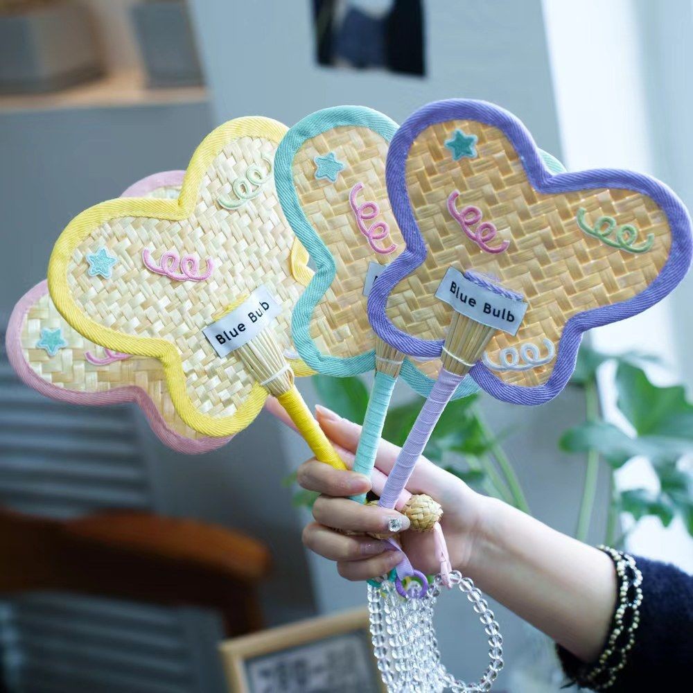 Xiaohongshu Fan Finished Product Summer Photo DIY Cute Butterfly Fan ...