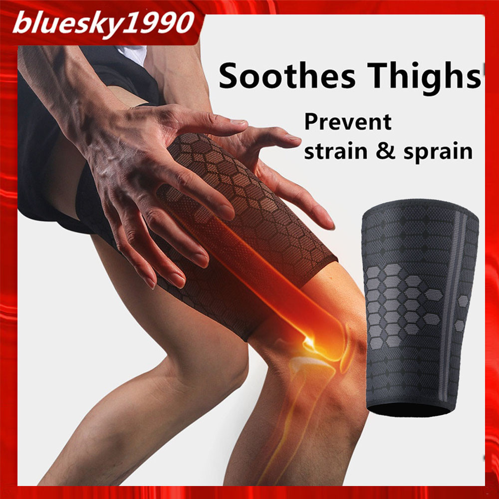 Anti Slip Thigh Hamstring Compression Sleeve for Quad Pain Relief ...