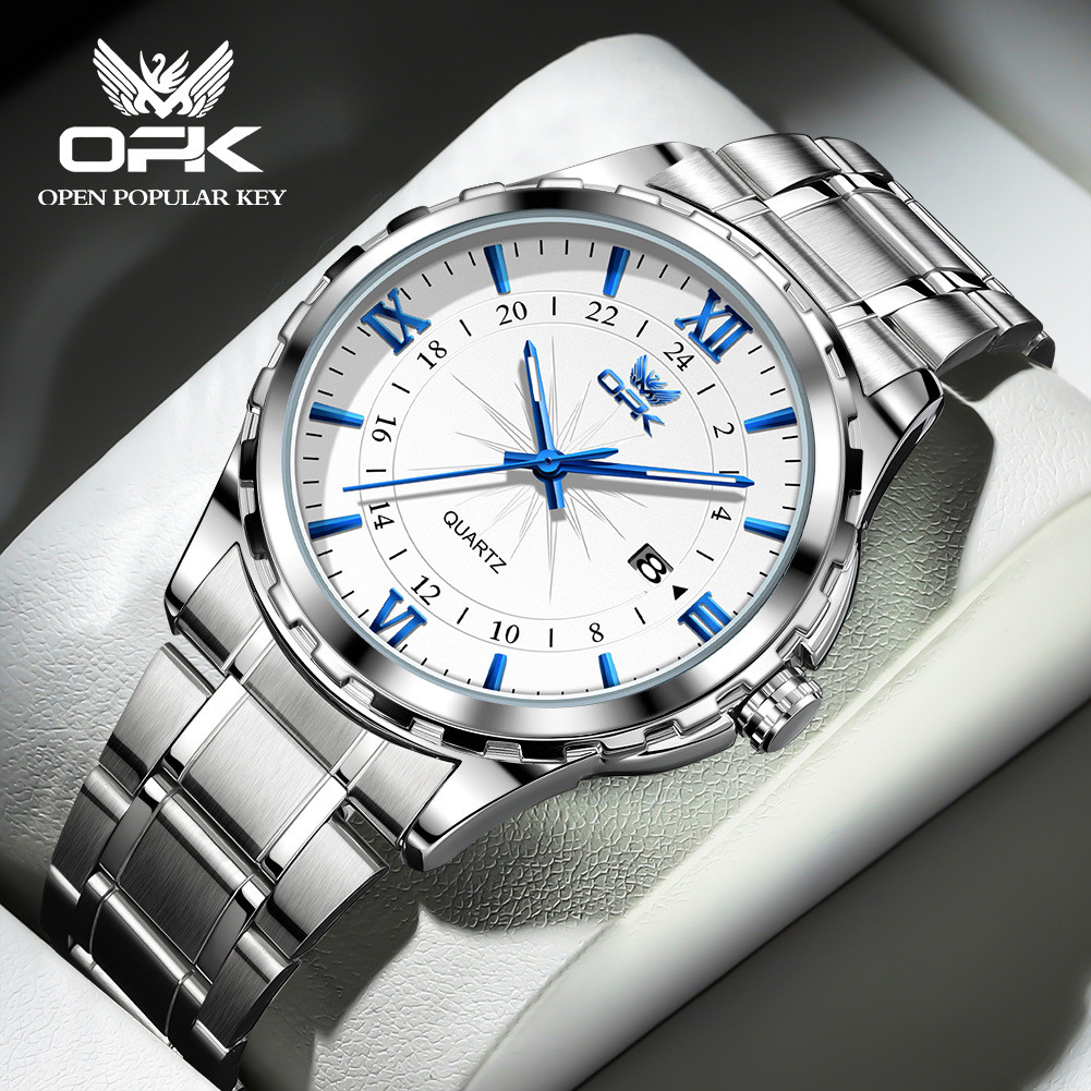 OPK Watch For Men Waterproof Original Quartz Stainless Steel Luxury ...