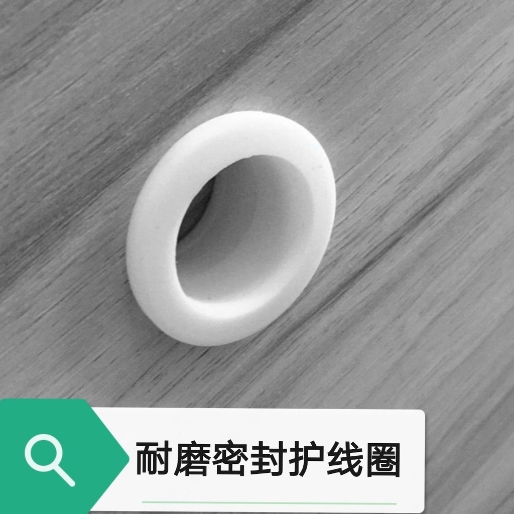 White Silicone Cable Gland Case Wire Protector Insulation Round Hole ...