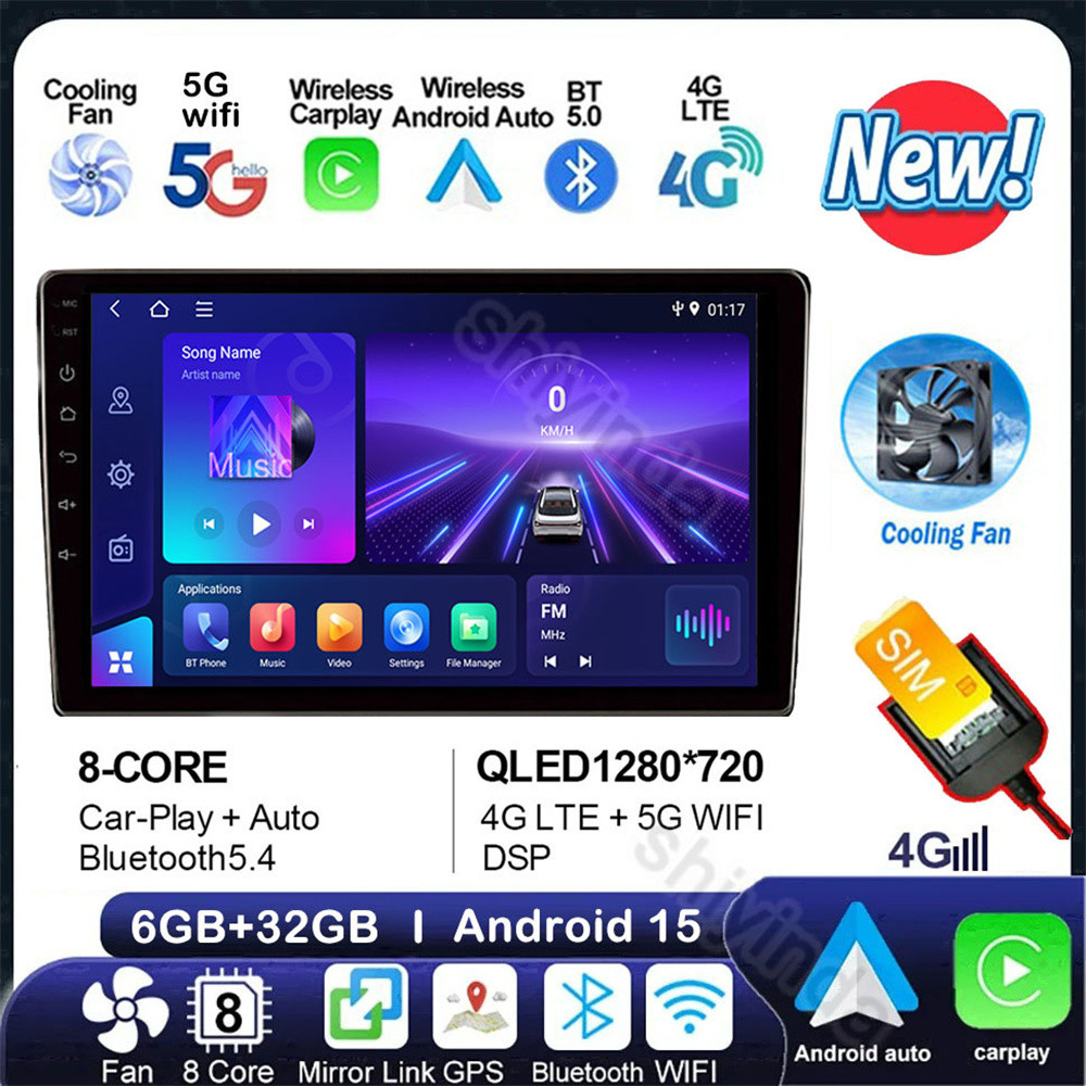 with cooling system [6GB RAM+32GB ROM] 9"/10 inch Android Player 8 Core ...