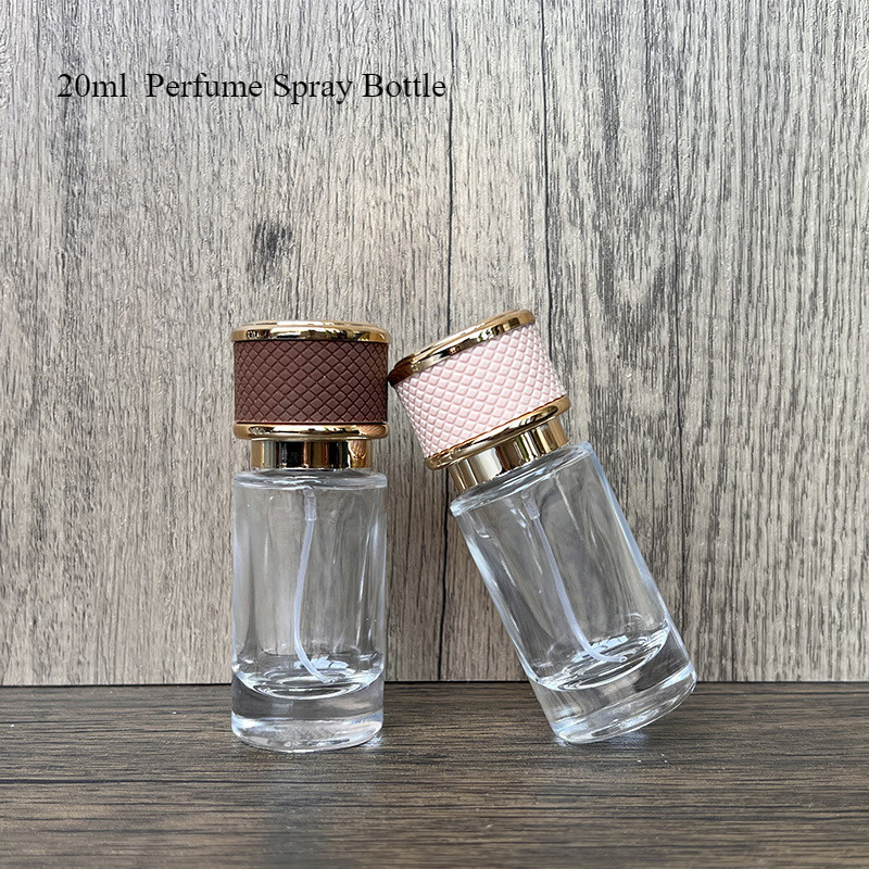 20ml Transparent Cylinder Thick Glass Perfume Spray Bottle Portable ...