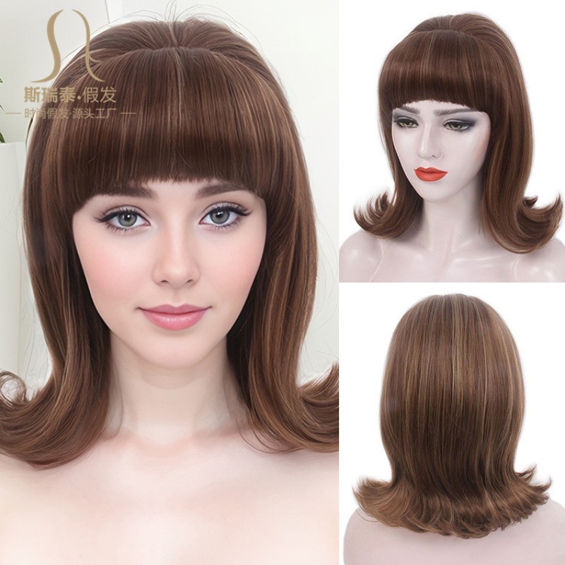 Long Curly European-Style Hair Vintage High Volume Dramatic Curls for ...