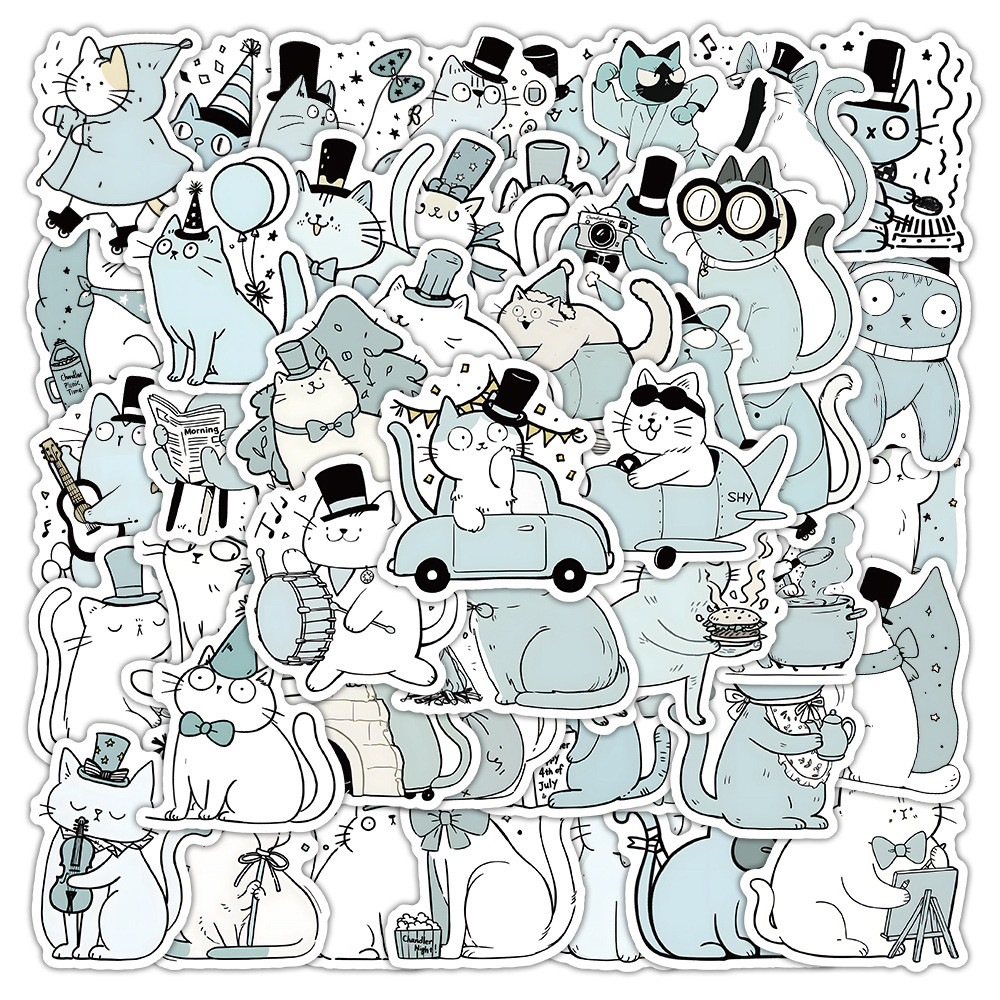 50 Pcs Cute Waterproof Vinyl Paint Stickers for DIY Laptop Tumbler HP ...