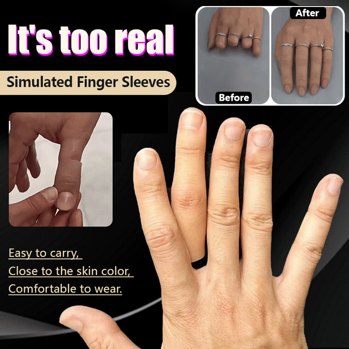 Beautify your hand simulated finger cuffs fingerprint magic toys ...