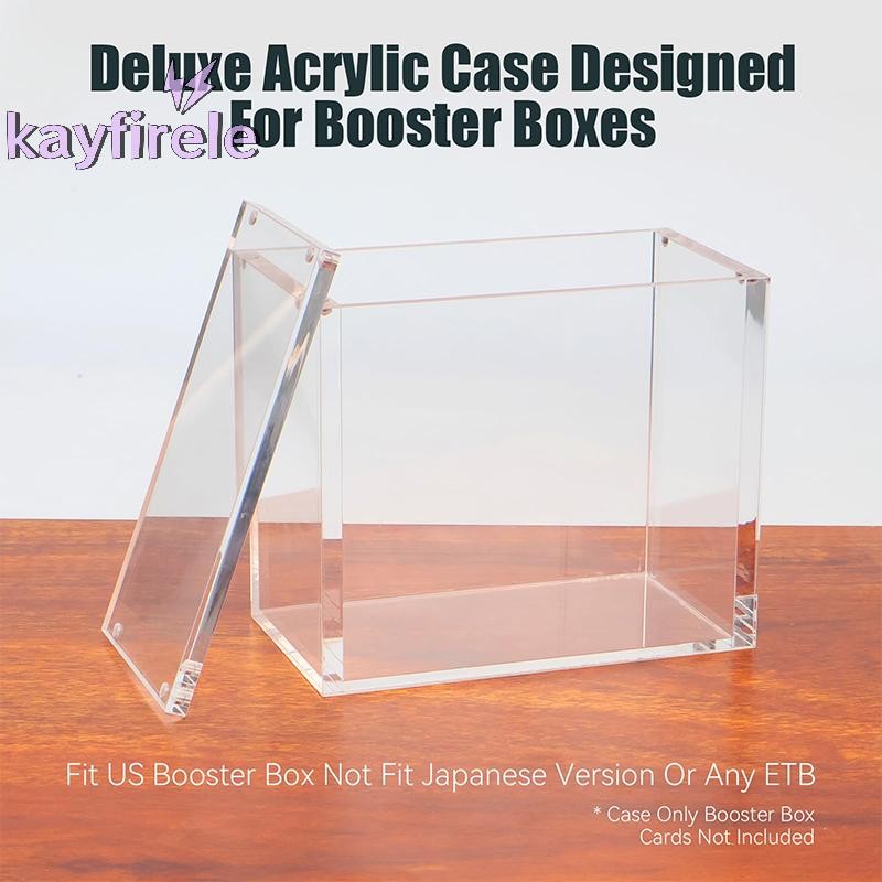 [Kayfirele] Booster Box Acrylic Case Protector 8mm + 4mm Thick Clear ...