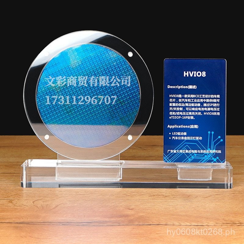 Transparent Stand Round Acrylic Board Display Stand Chip Electronic ...
