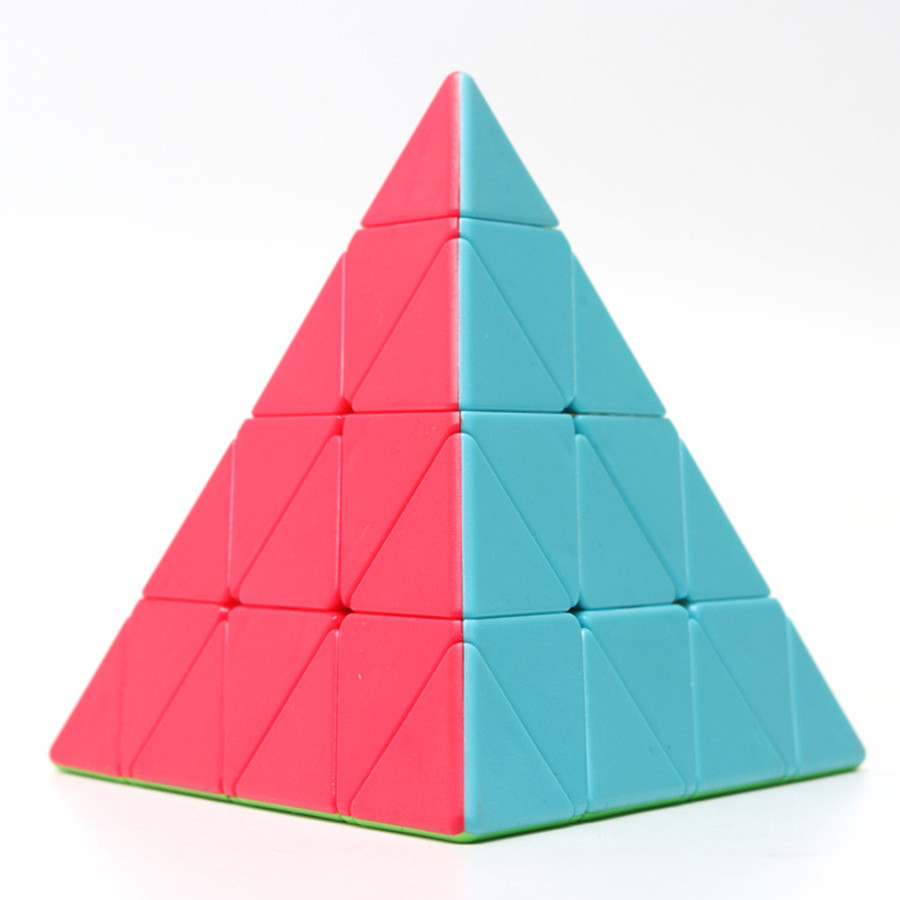 FanXin 4x4 Pyramid Cube Stickerless Professional Speed Puzzle Toys ...