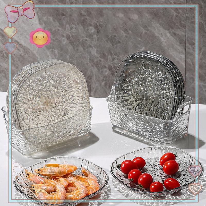 [SW] 8pcs Easy To Clean Dinner Plate Storage Box Food Grade PP Material ...
