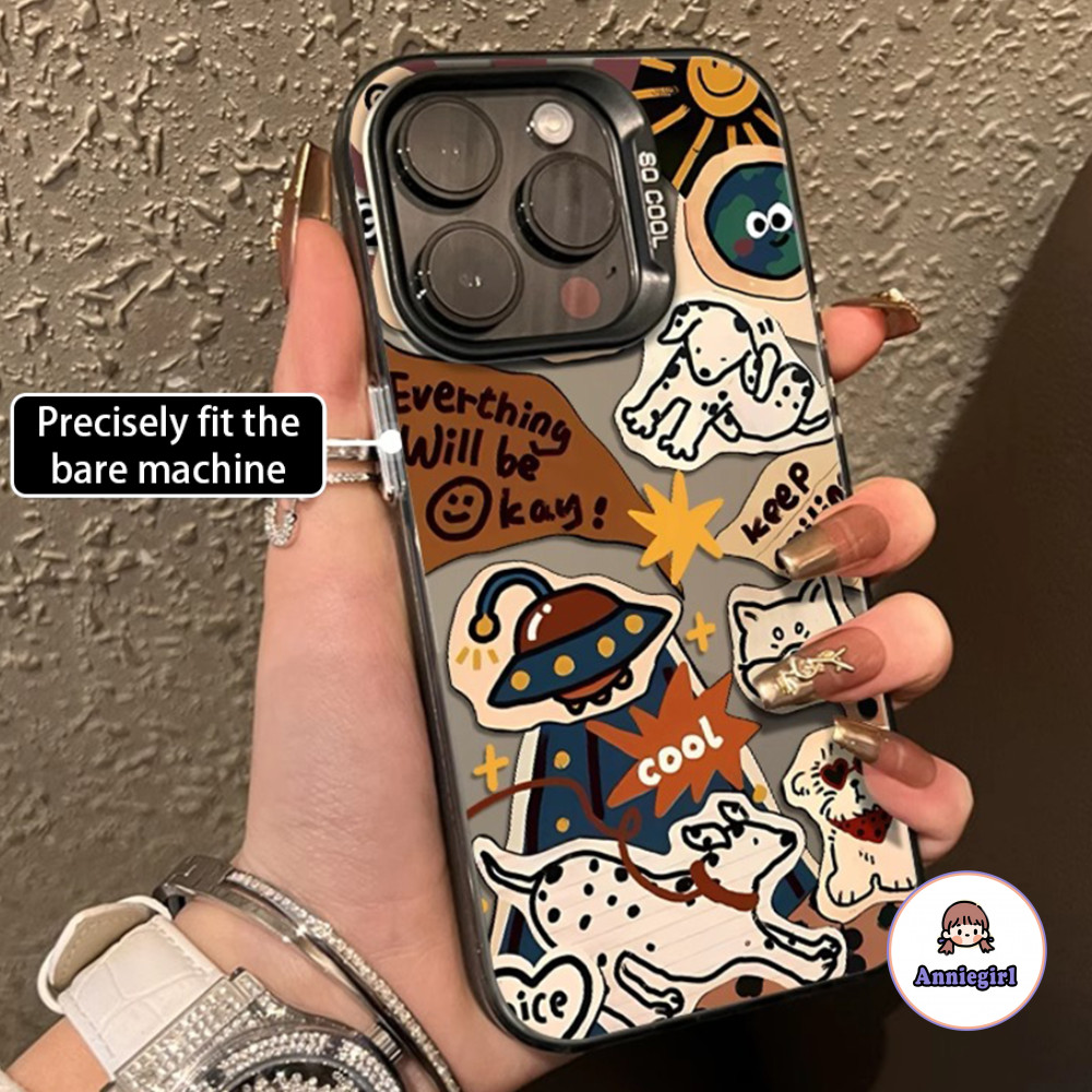 Cute Cartoon Puppy Sticker Phone Case For IPhone 11 16 14 15 Pro Max 12 ...