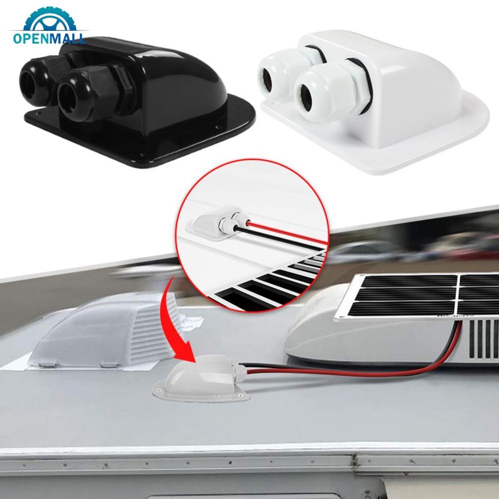 OPENMALL Single/Double Holes Caravan Solar Car Junction Box Roof Wire ...