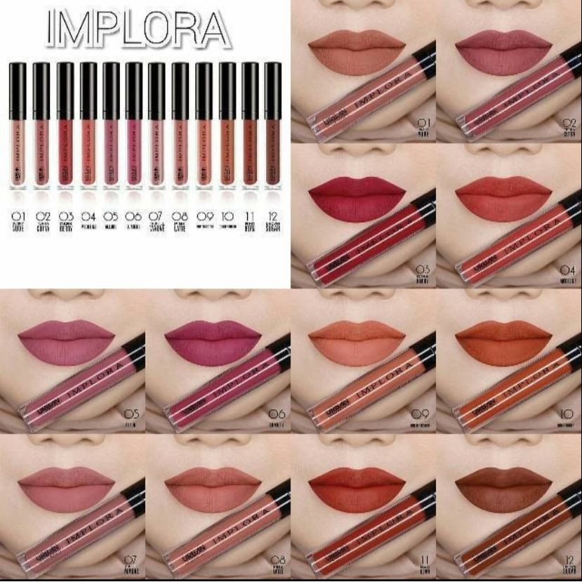 IMPLORA Matte Lip Cream Urban – Liquid Lipstick, Long Lasting & Non ...