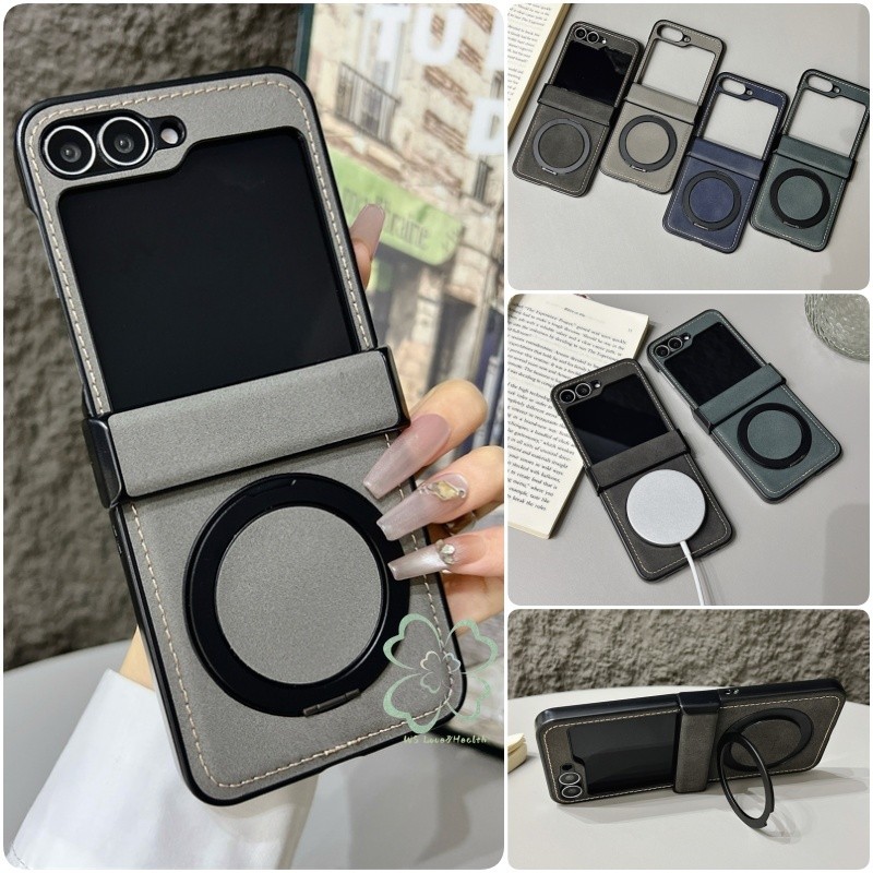 Magnetic Rotable Ring Kickstand Case for Samsung Galaxy Z Flip 7 Z Flip ...