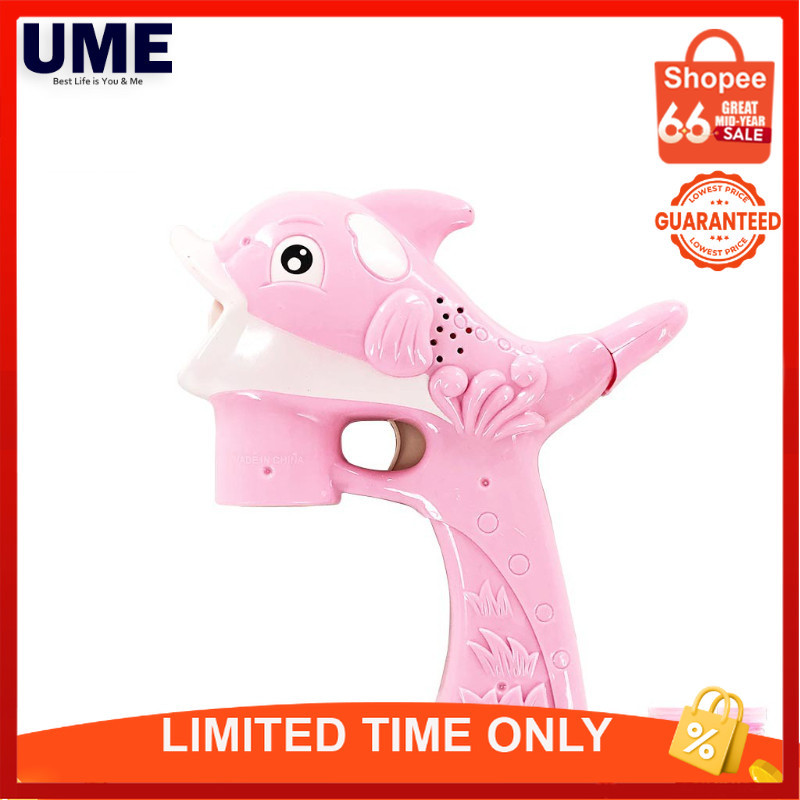 Dolphin Bubble Gun Continuous Blast with LED Lights and Music Durable ...