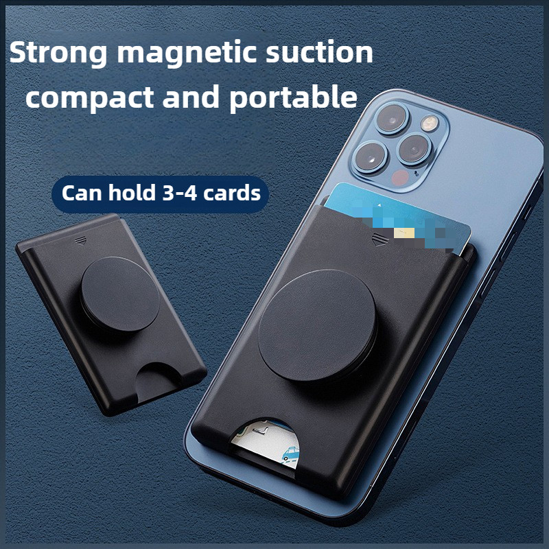 NEW Universal Magnetic Card Holder With Silicone Griptok For Magsafe ...