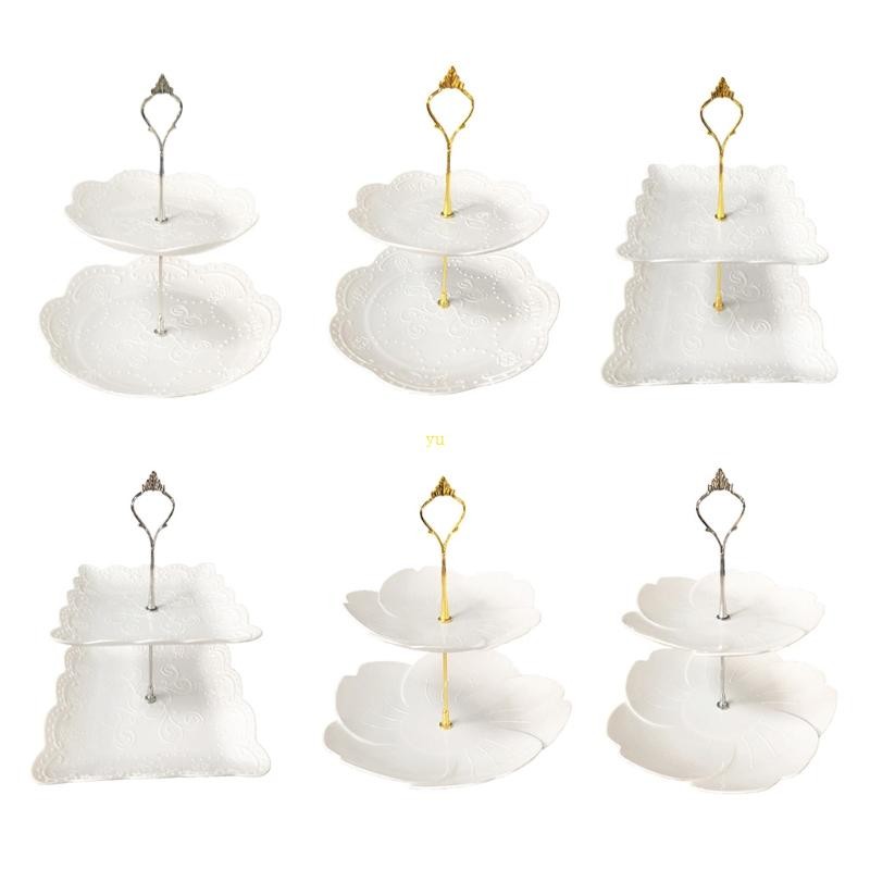 YU Cupcake Display Stand Double Layers Practical and Popular Cake ...