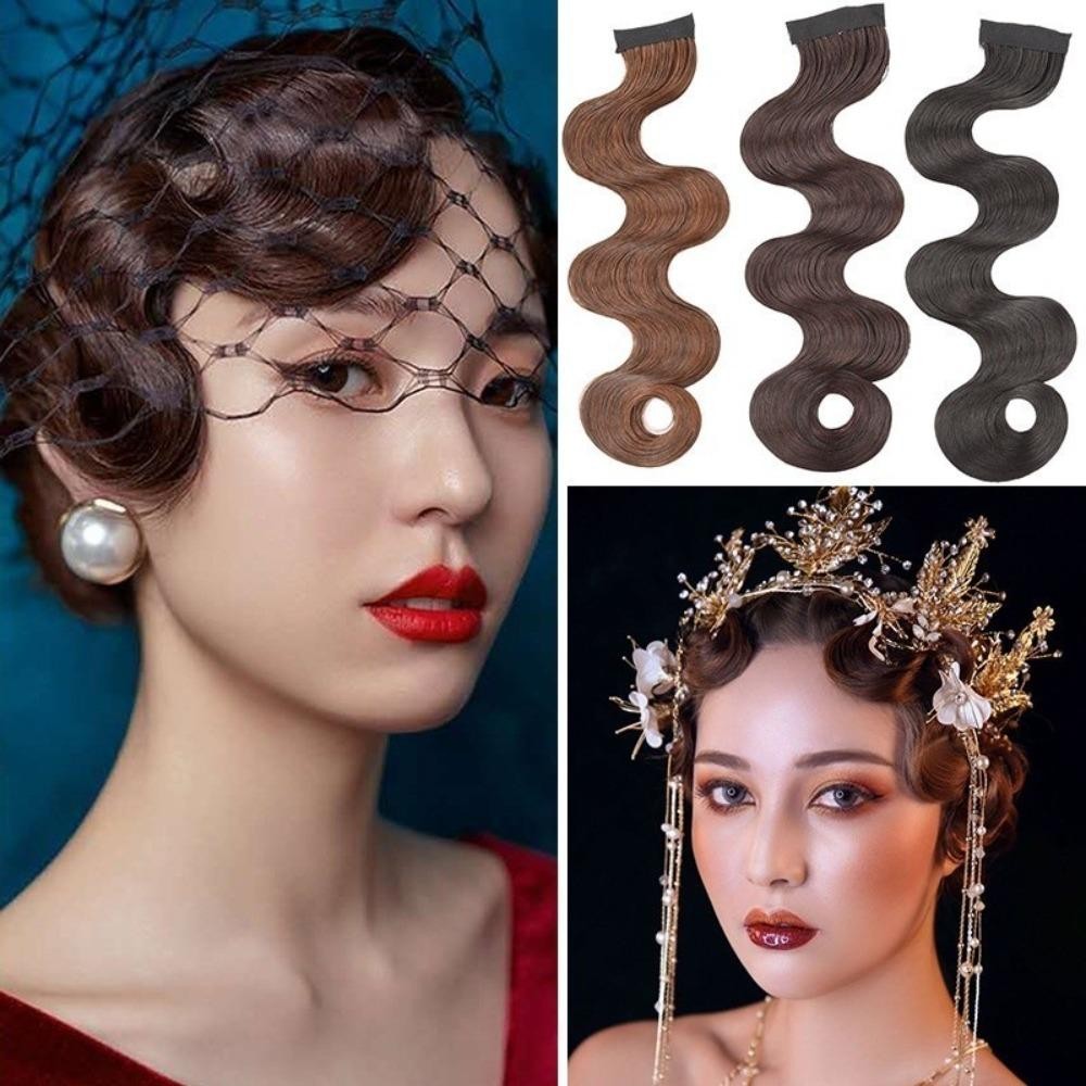 Narrow Finger Wave Wig Bangs Piece Antique Costume Studio the ...