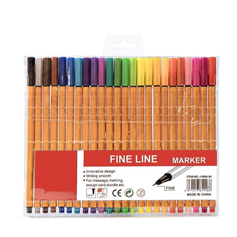 6-24 Color Fineliner Marker Set Sketch Manga Micron Fine liner Drawing ...