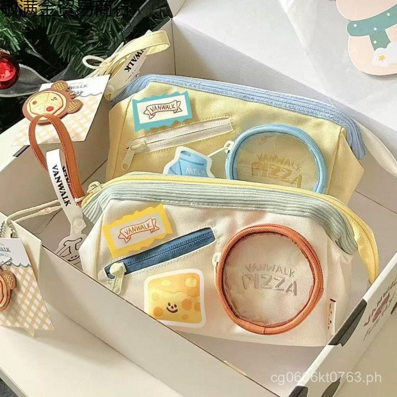 Pencil Case Stationery Bag High Appearance Student Milk Cheese Multi ...
