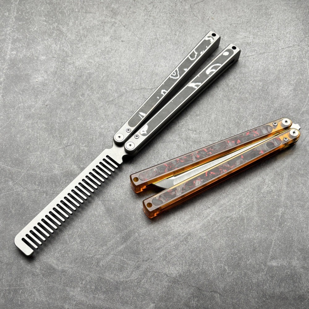 CNEDC Titanium Alloy PEI Flip Comb Replaceable Folding EDC ...