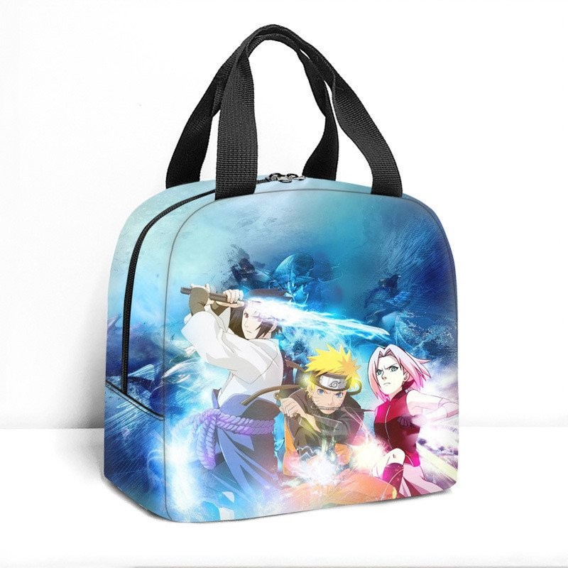 ♥♥Best Selling♥♥Naruto Uchiha Polyester Tote Insulated Bag Printed ...