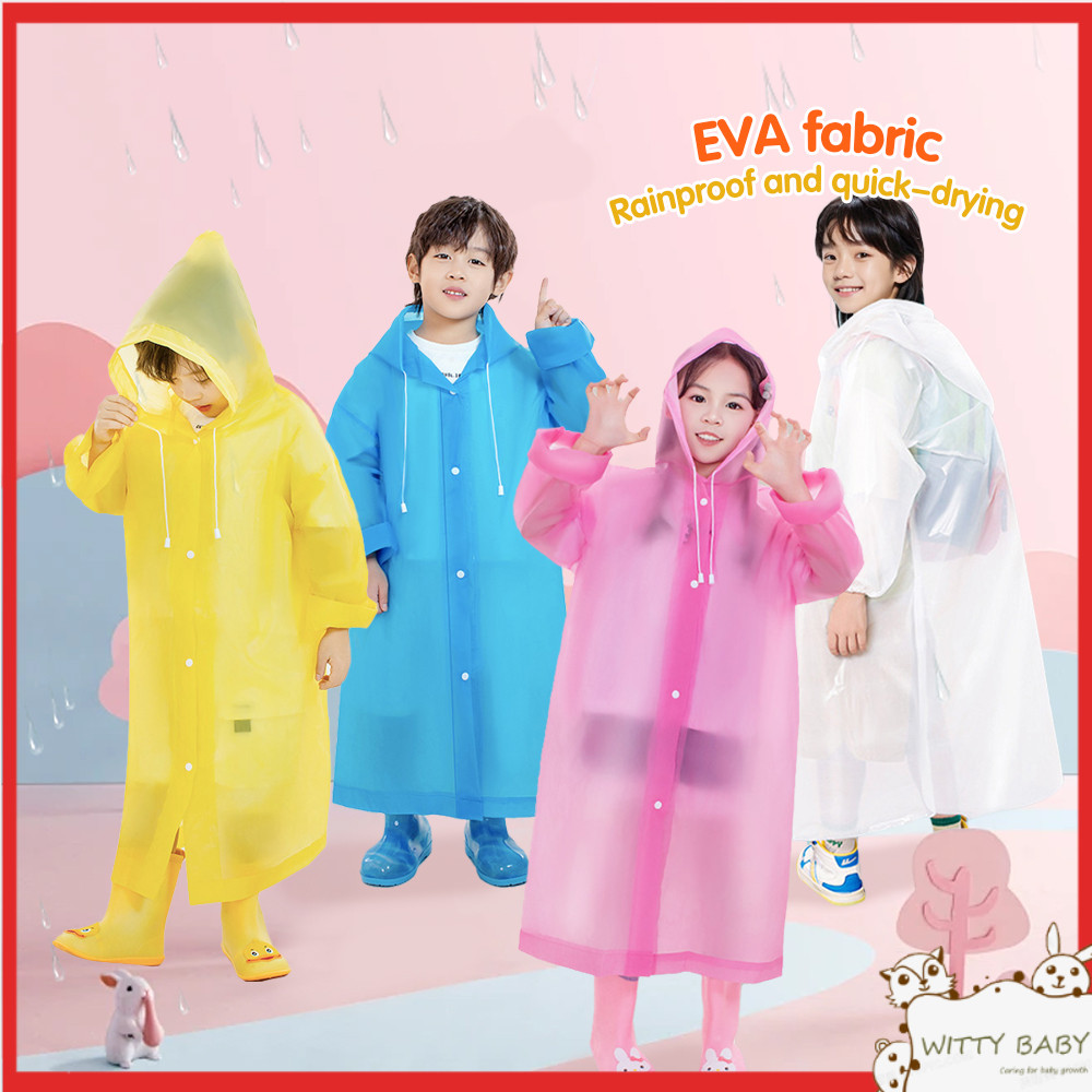 WB Rain Coat for Motorcycle Thickened Children'S Rainwear Waterproof ...