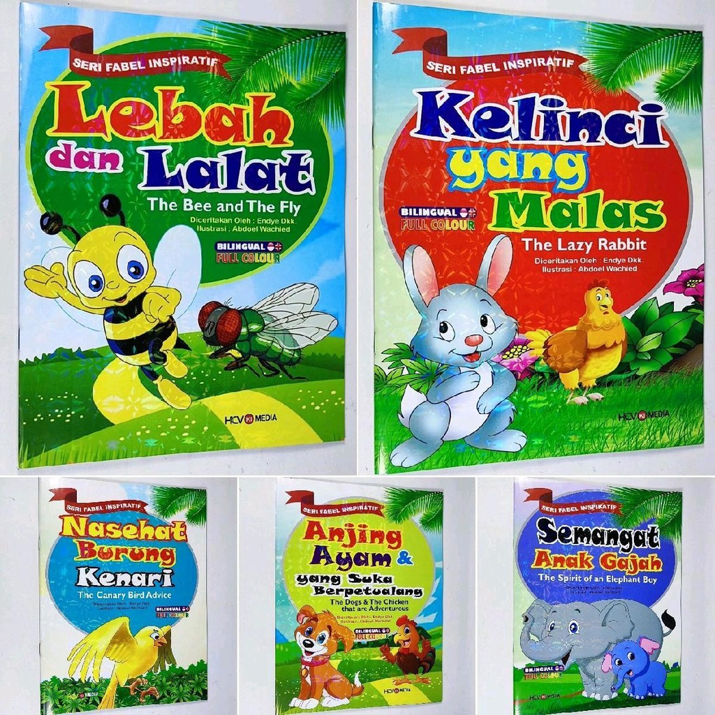 PACKAGE OF 5 CHILDREN'S BOOKS / INSPIRATIONAL FABLE SERIES / KNOWLEDGE ...