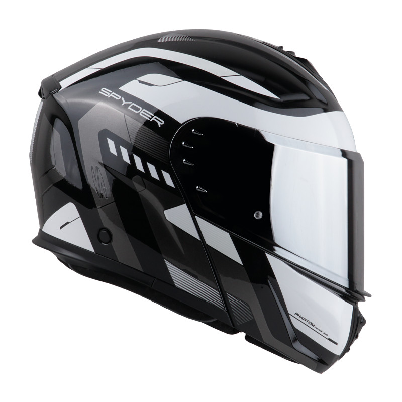 Spyder PHANTOM GD S1 - MAZE Modular Motorcycle Helmet with Dual Visor ...