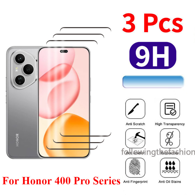 3 Pcs Full Cover Tempered Glass Film For Honor 400 Pro 5G honor 400Pro honor 400 400 Pro 400 ...