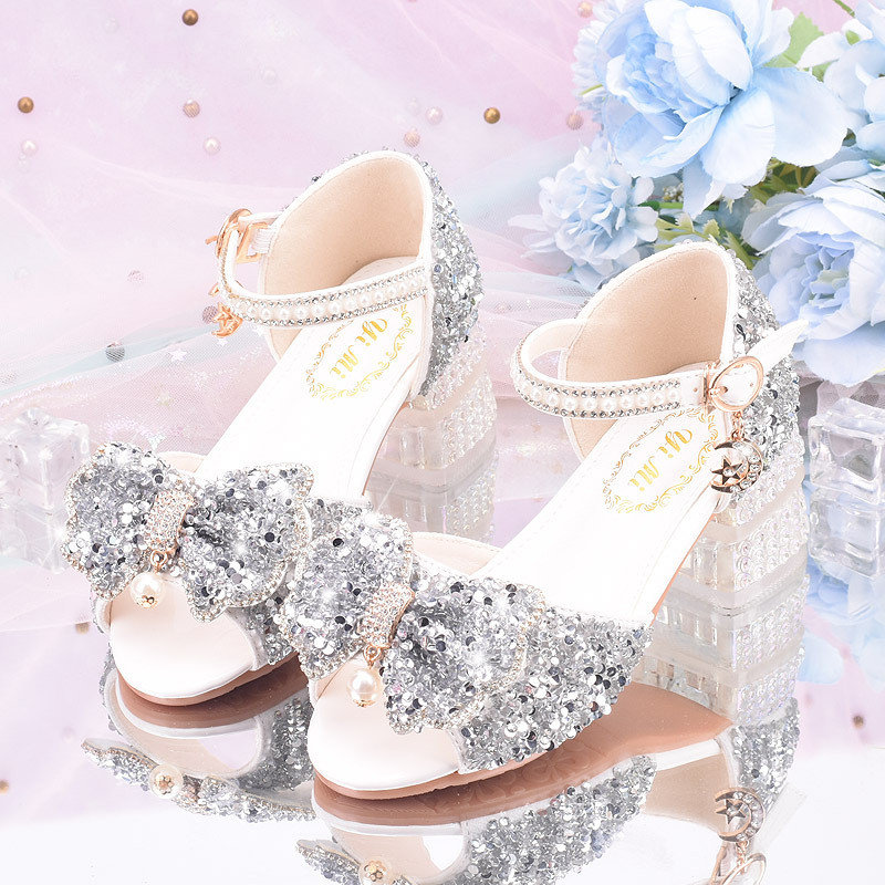 Princess Shoes Girls Soft Sole Children White Dress Flower Girl Shoes ...