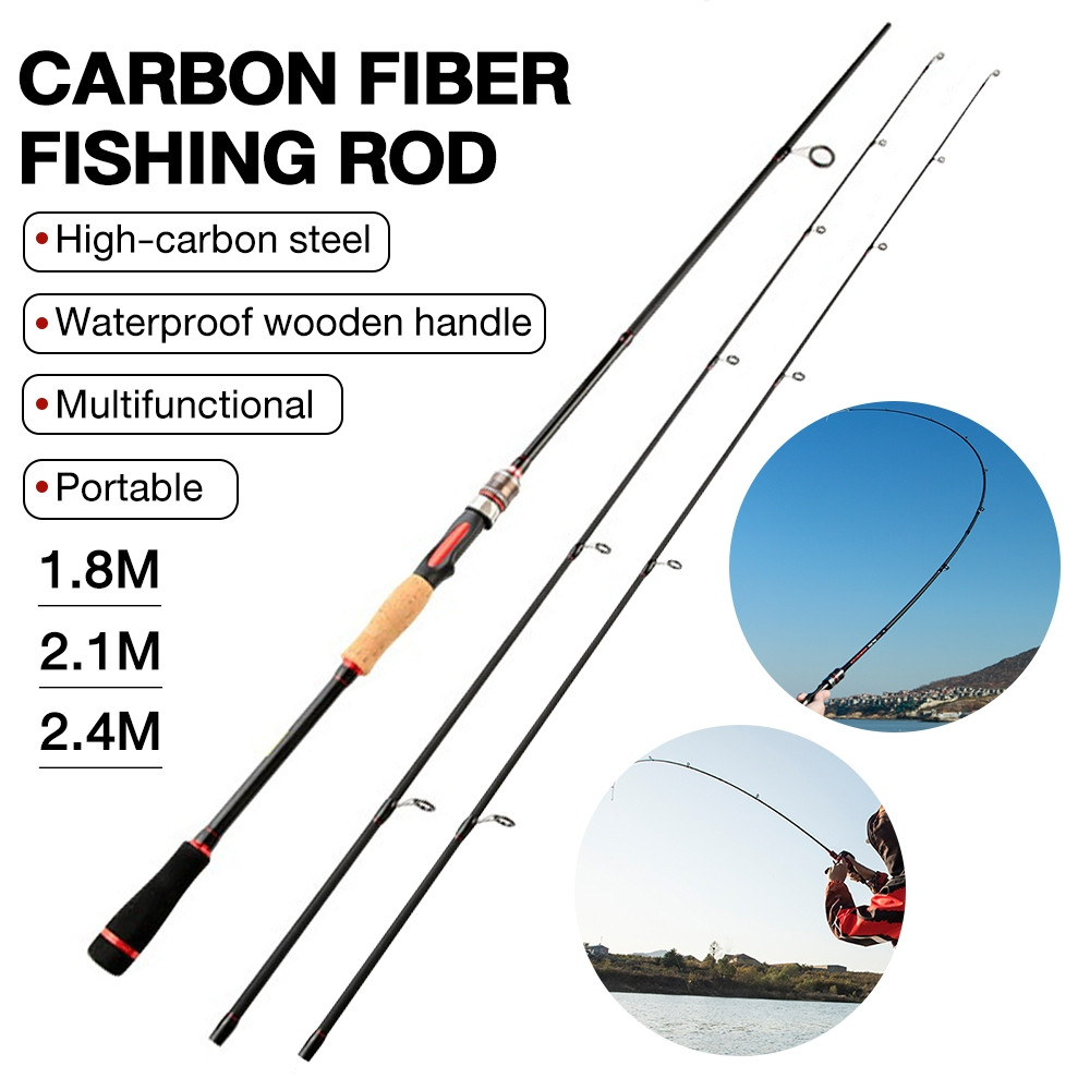 Shadow For The Win M/ML 2 Tips Fishing Rod 1.8m-2.1m Carbon Fibre ...
