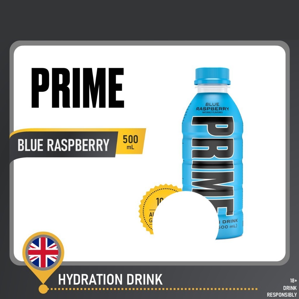 Prime Blue Raspberry Hydration Drink 500mL | Shopee Philippines