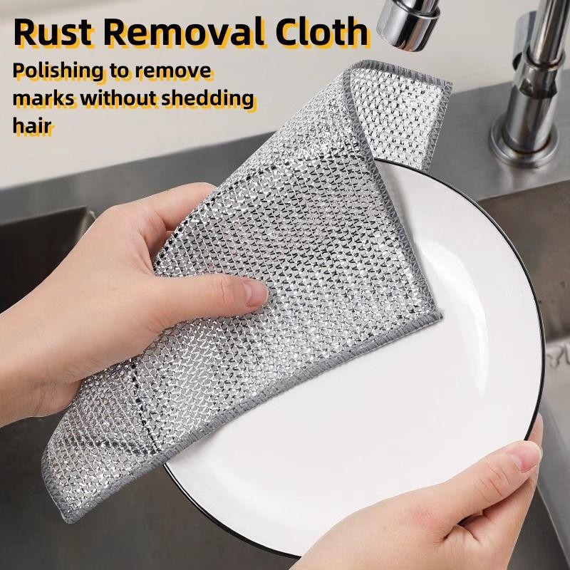 10pc Kitchen Cleaning Cloth Set for Removing Rust from Metal and Steel ...