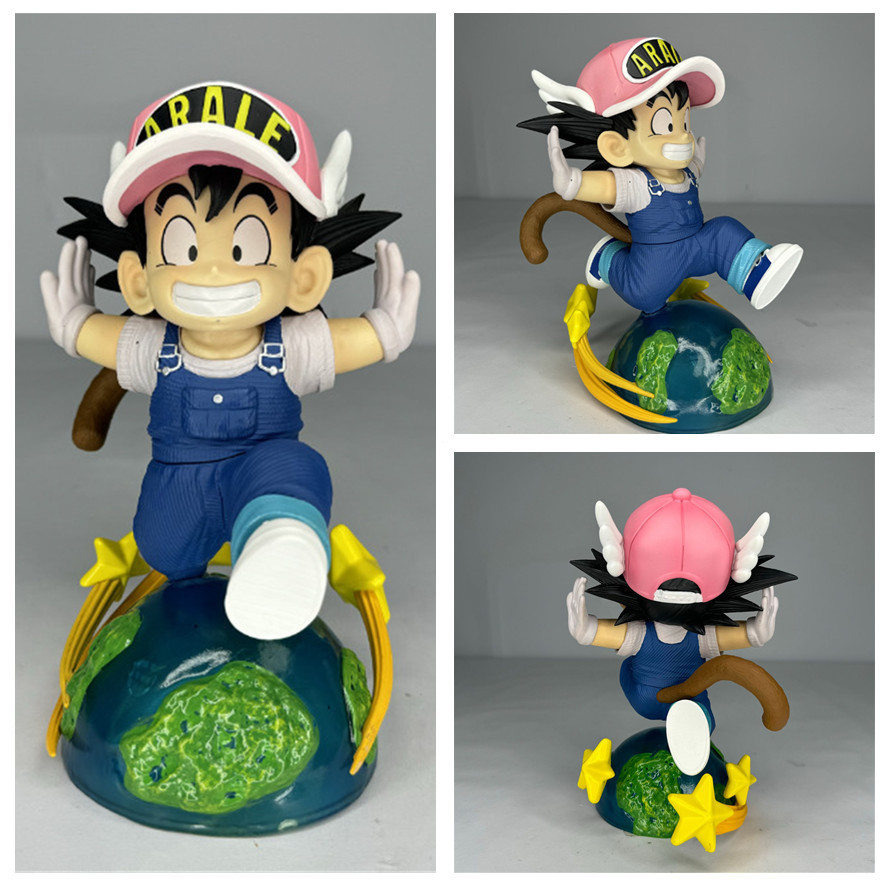 Anime Dragon Ball Goku GK Running Goku Scene Model Figure Ornaments ...