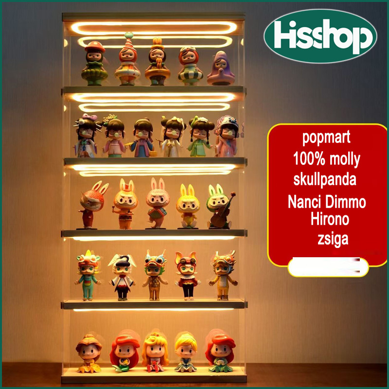 1/2/3/4 layers model box,30cm 40cm 50cm 60cm model cabinet with a light ...