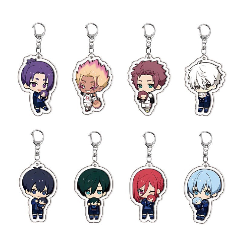 Anime Blue Lock Isagi Yoichi Bachira Chigiri Acrylic Pendant Key Chain ...