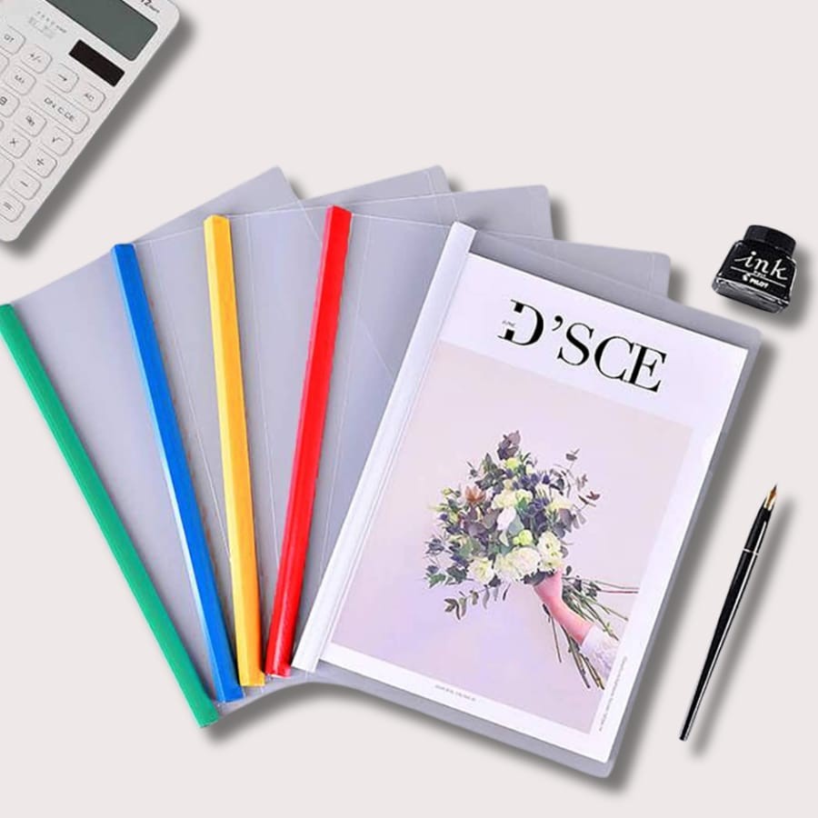 A4 Sliding Report File Folder PVC Slide Binder File | Shopee Philippines