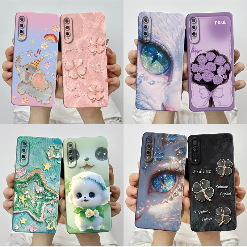 For Huawei Y9s Case Aesthetic Pretty Butterfly Flowers Soft Silicone ...