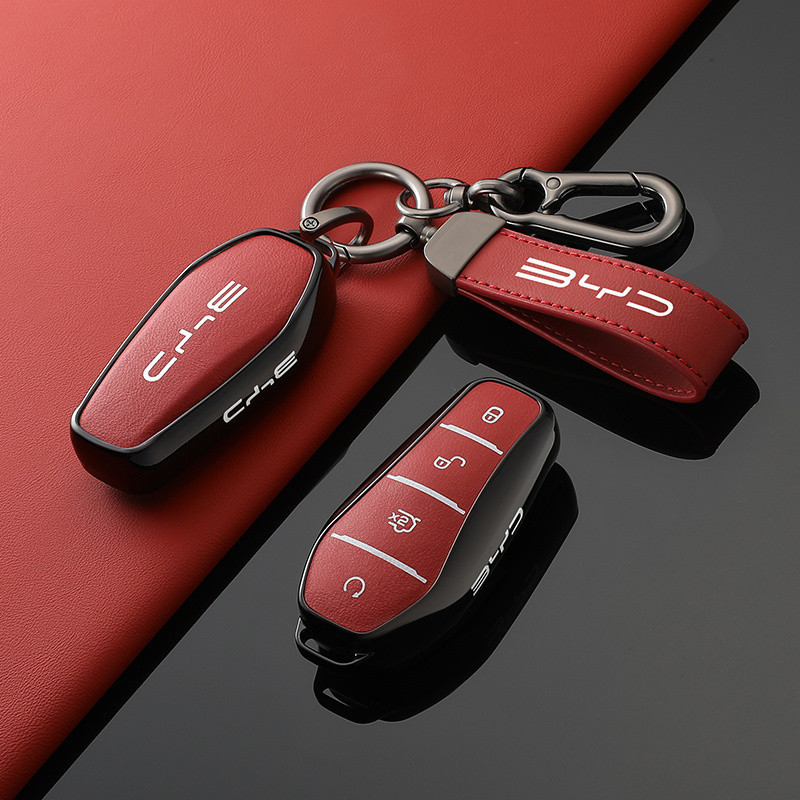 BYD Car Key Cover Leather Auto Key Protection Case For BYD SEALION 7 ...