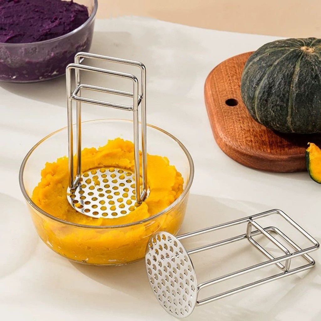 Stainless Steel Potato Smasher Multifunctional Kitchen Masher Tool ...