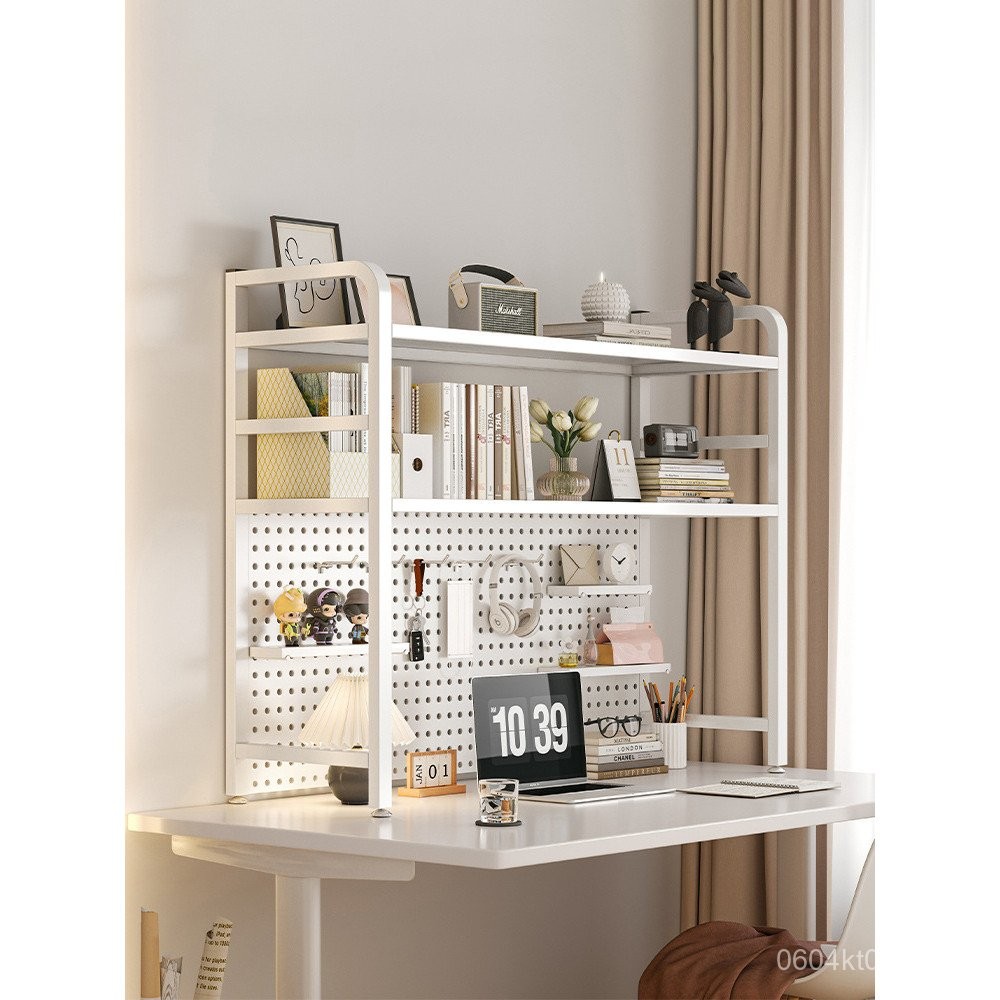 Two-Layer Computer Desk Bookshelf Desktop Storage Rack Decorative Rack ...