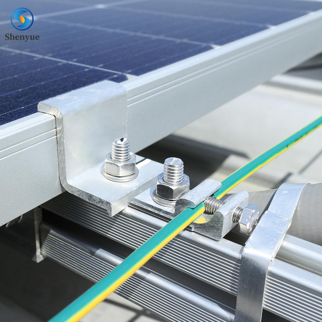 8 Pcs Solar Panel Grounding Clip Reusable Solar Panel Grounding Clamp ...